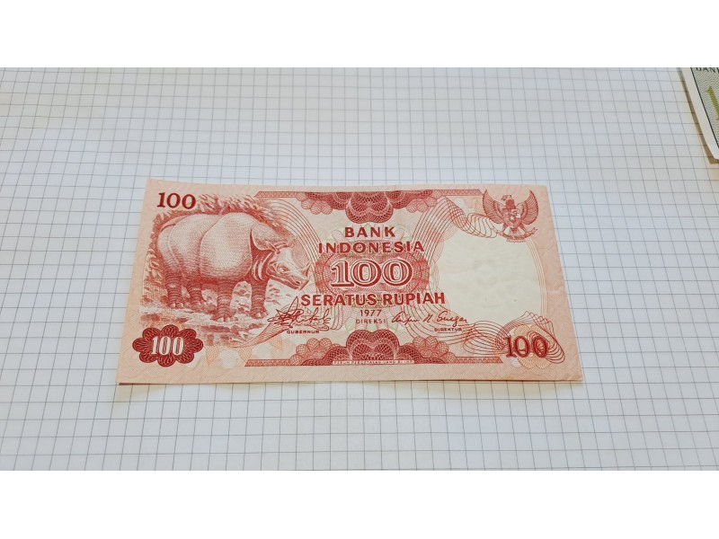 INDONEZIJA 100 RUPIAH 1977 GODINA