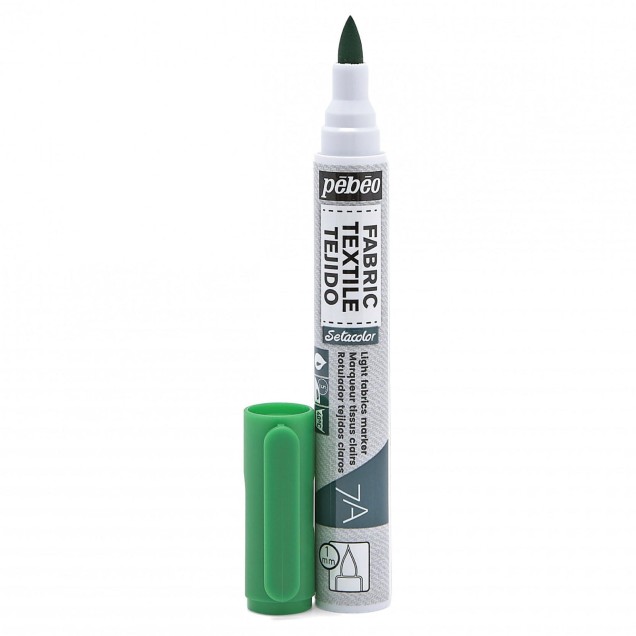 7A LGT FABRIC MARKER 1MM GREE