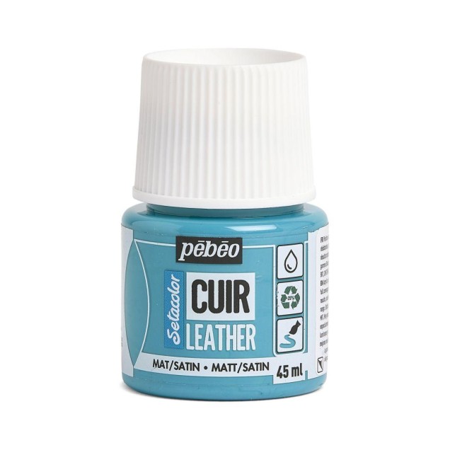 SETACO LEATHER 45ML TURQU BLU