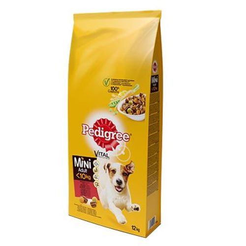 Pedigree briketi Adult Mini govedina i povrće 12kg XXL