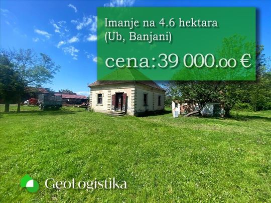 Seosko imanje 4.6 ha sa kućom