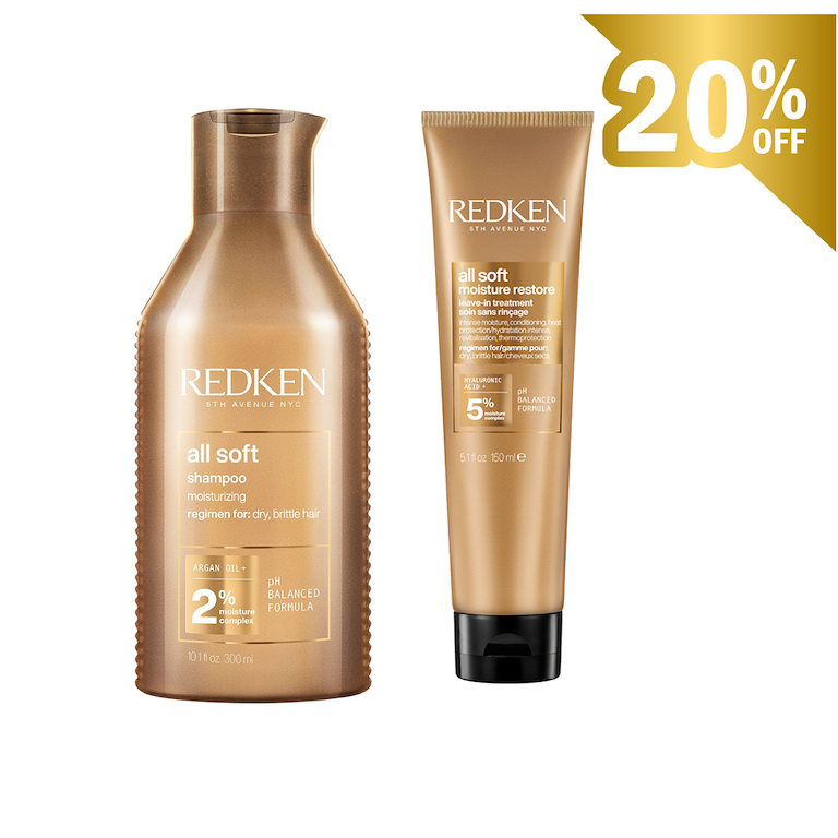 REDKEN ALL SOFT šampon i leave in tretman za hidrataciju i sjaj