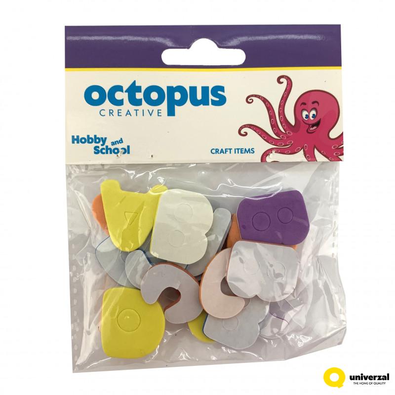 DEKORATIVNA SLOVA EVA PENA 20pcs OCTOPUS UNL-2497