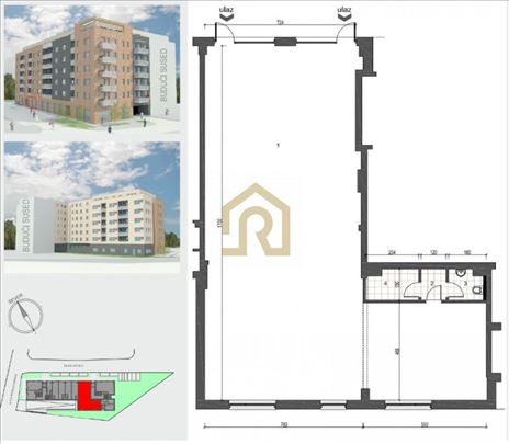 Prodaja, lokal, Zemun Centar, 169m2, Id1314