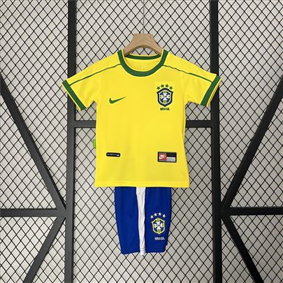 Brazil 1998 domaći dres dečiji komplet