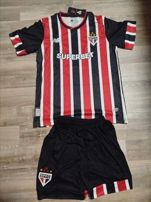 Deciji fudbalski dres i sorts Sao Paolo FC novo