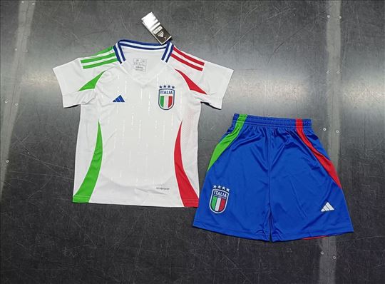 EURO 2024 Italija gostujući dres dečiji komplet