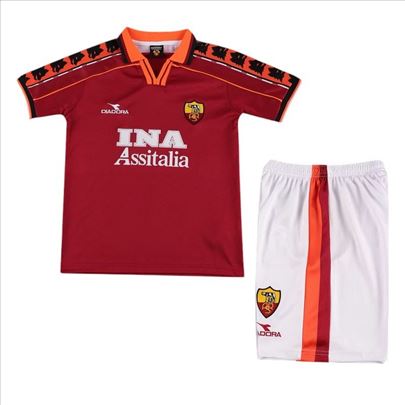 AS Roma 1998/1999 domaci dres deciji komplet