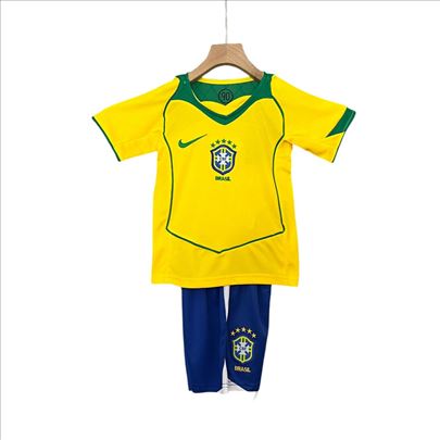 Brazil 2004 domaci dres deciji komplet