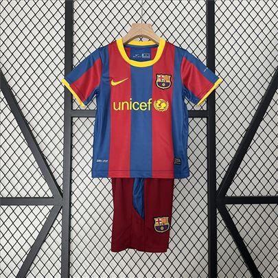 Barcelona 2010/2011 domaći dres dečiji komplet