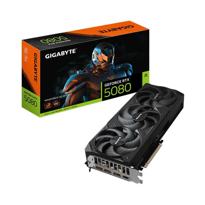 Grafička kartica Gigabyte GeForce RTX 5080 Windforce 16GB GDDR7 GV-N5080WF3OC-16GD