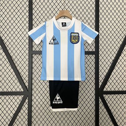 Argentina 1986 domaći dres dečiji komplet