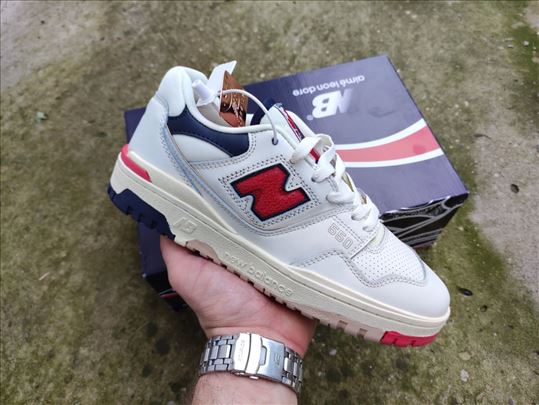 New Balance 550 Aime Leon Dore White Navy Red