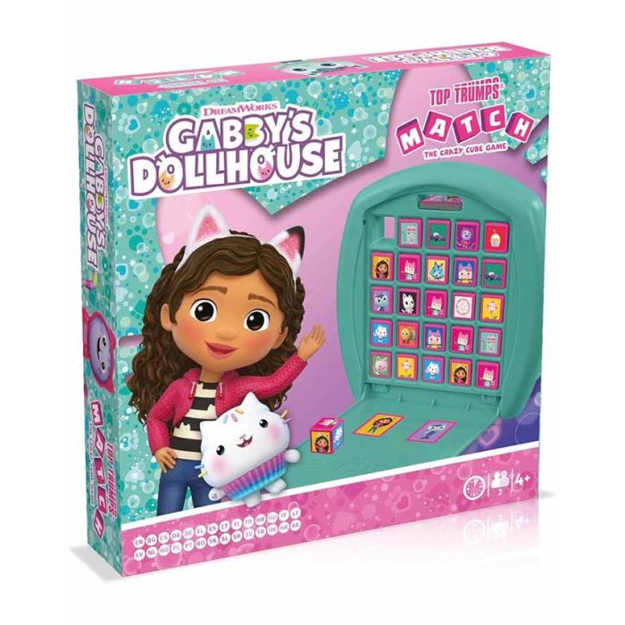 Društvena igra Match - Gabby’s Dollhouse - Crazy Cube Game ENG