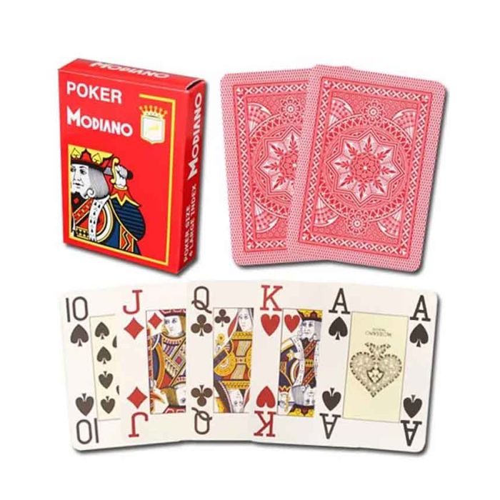 Karte Modiano - Poker 4 Jumbo - Red