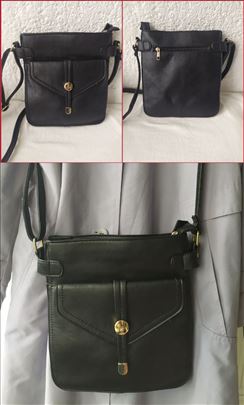 Crossbody crna tašna sa 4 pregrade / sniženo