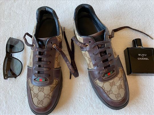 Gucci original monogram muske patike 8.5 ili 42.5