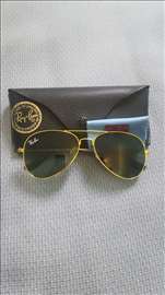 Ray Ban sunčane naočare Aviator Green-Gold