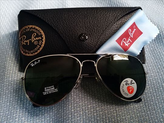 Ray Ban Aviator zelene srebrni ram polarizovane