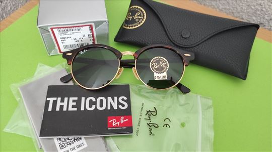 Ray-Ban Clubround Tortoise RB4246 990 sunglasses