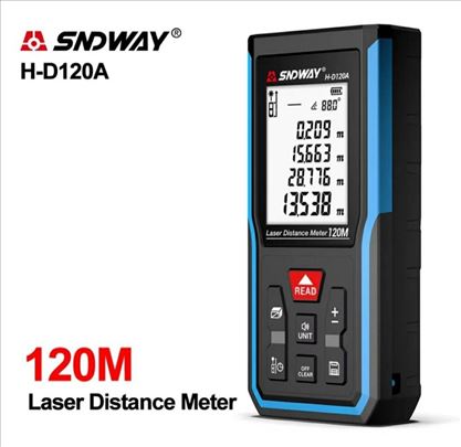 Punjivi USB Laserski Metar SNDWAY D120A do 120m