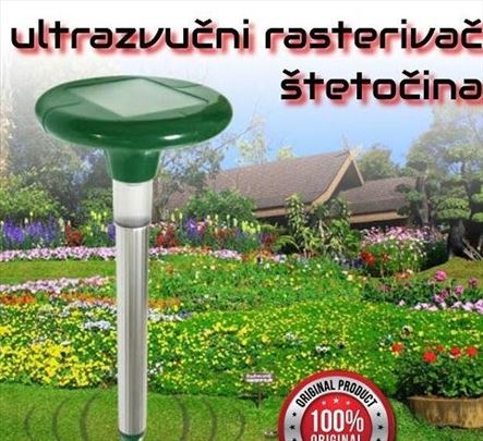 Solarni ultrazvučni rasterivač krtica, komaraca...