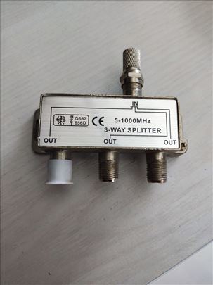 TV spliter 1/3, 5-1000MHz