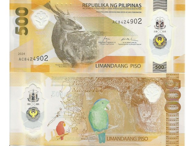 Filipini PHILIPPINES 500 piso 2025. UNC Polymer