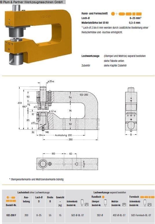 Destaco stezni element za mašine za obradu metala