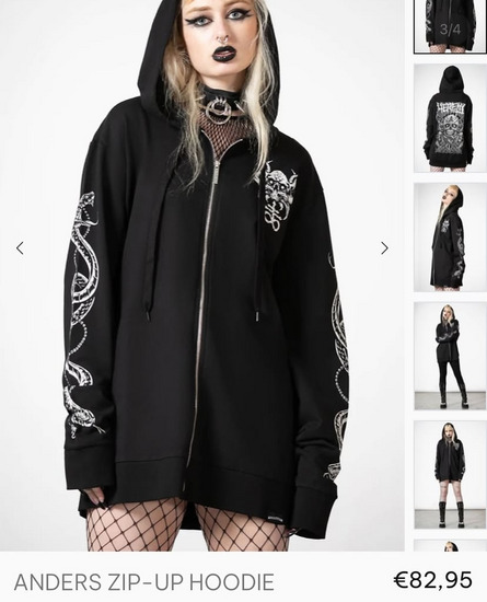 Anders Zip Up Hoodie - Killstar