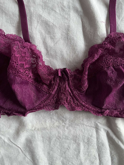 Purple Burgundy Lace Bra