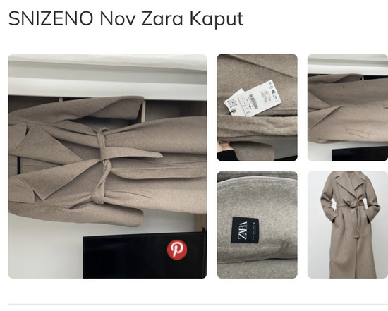 SNIZENO Zara nov kaput