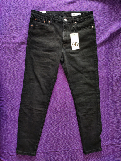 ZARA / FARMERKE SKINNY VISOKOG STRUKA / vel. 46