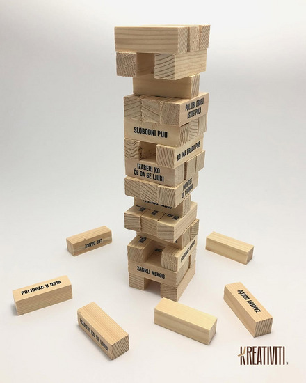 Vrućenga društvena igrica za parove (Jenga)