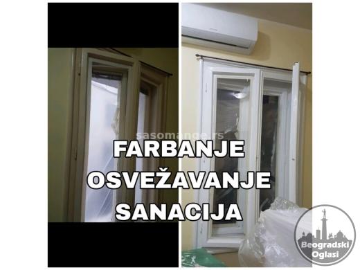 Farbanje drvene stolarije