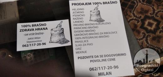 Stocno brasno za ribolovce