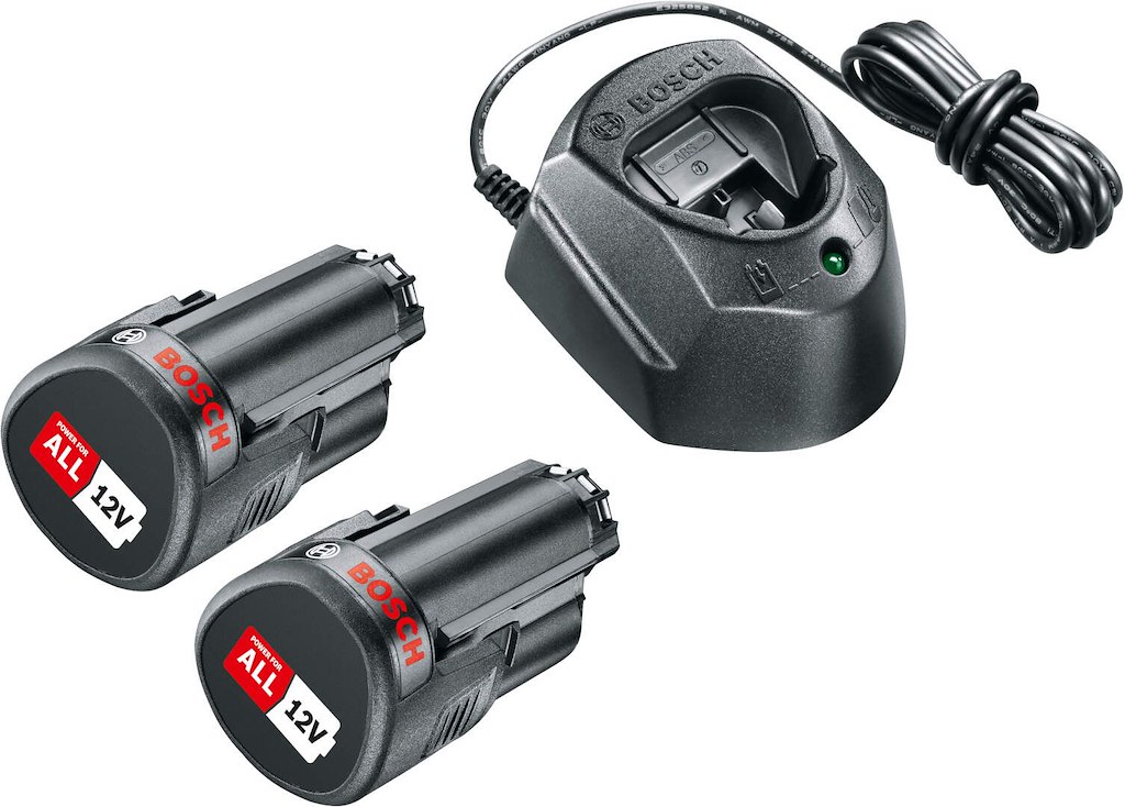 Bosch starter set 2x PBA 12V 1,5 Ah + punjač GAL 1210 (1600A01L3E)