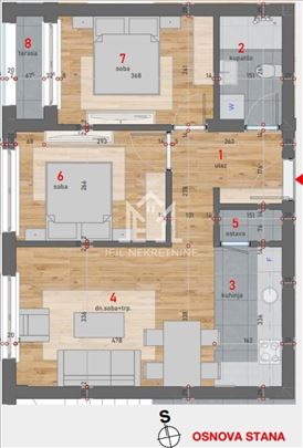 Trosoban stan, 52.97m2 centar grada