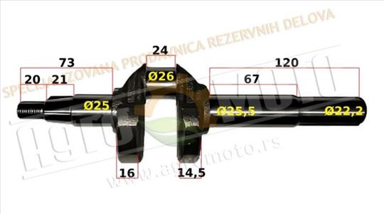 Radilica kosilice LC1P65FE-2 WBW170