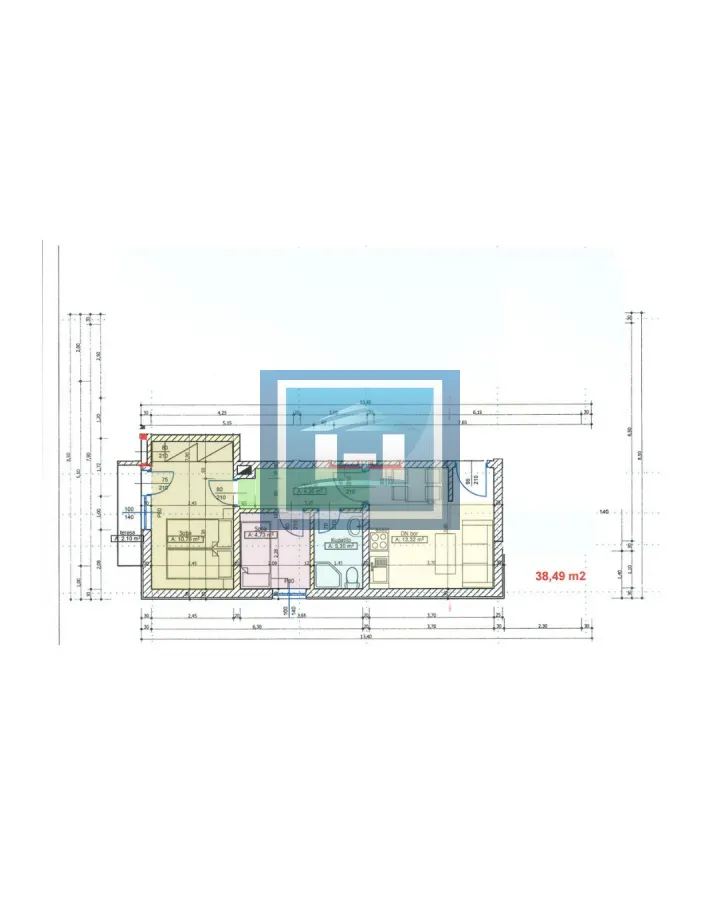 Prodaja, dvosoban stan, 38m2, Jagodina