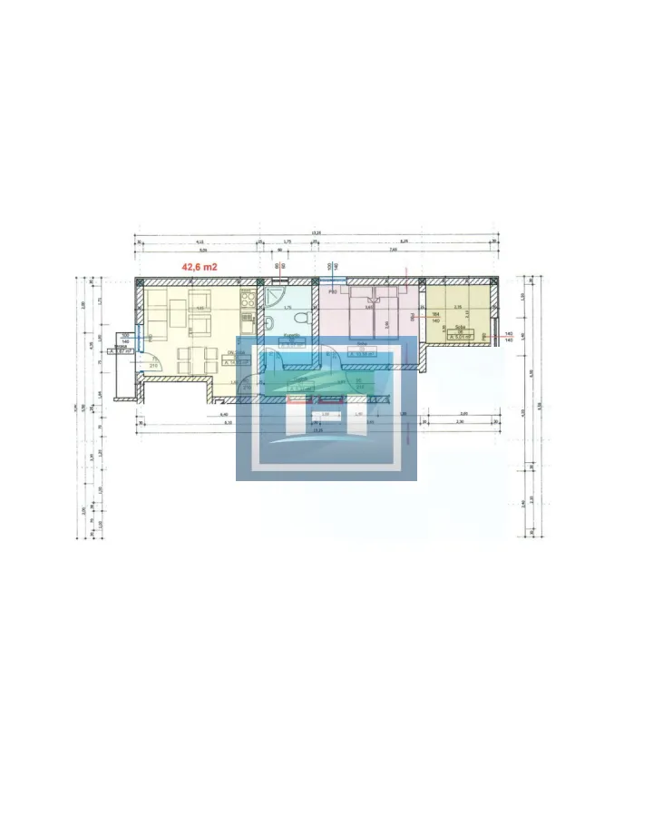 Prodaja, dvosoban stan, 42m2, Jagodina