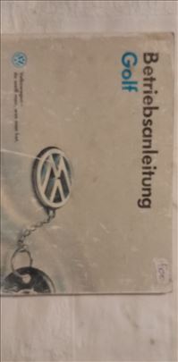 Tehničko uputstvo za upotrebu za VW Golf 09. 1993.