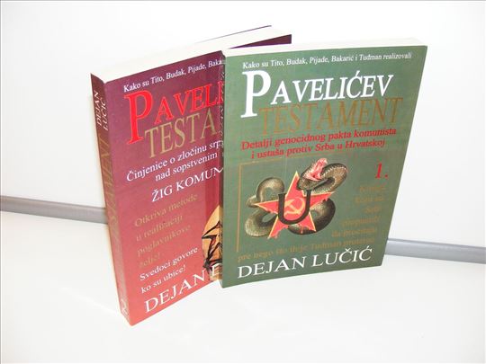 Dejan Lučić Pavelićev testament 1-2 komplet