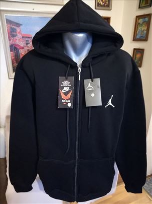 Novi muski duks sa kapuljacom Nike Jordan crni 3xl