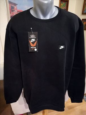 Nov muski pamucni duks Nike crni 3xl debeli zimski