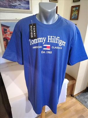 Nova muška pamučna majica Tommy Hilfiger teget 2xl