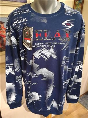 Novi muski pamucni duks Redway plavi 4XL 5xl 6xl