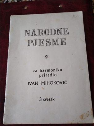 Narodne pjesme za harmoniku priredio IVan Mihokov