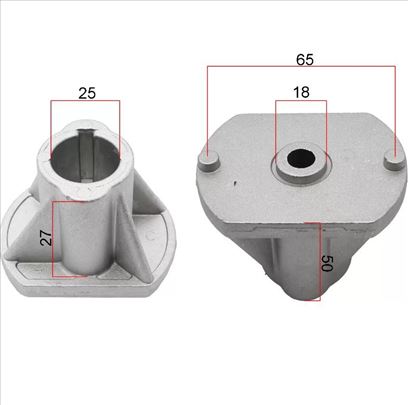 Nosač noža kosilice Castelgarden - 25x18x27x50x65