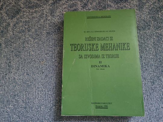 Rešeni zadaci iz teorijske mehanike sa izvodima